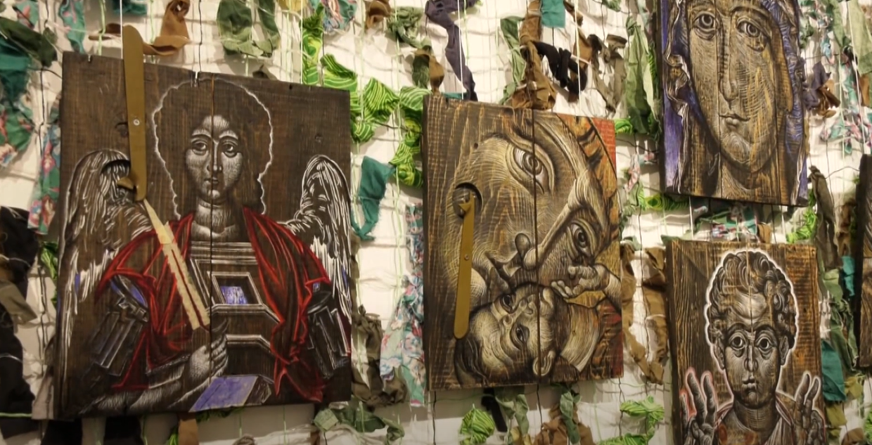 Ікони на уламках: у Черкасах діє незвичайна мистецька виставка (ВІДЕО) - ВІККА